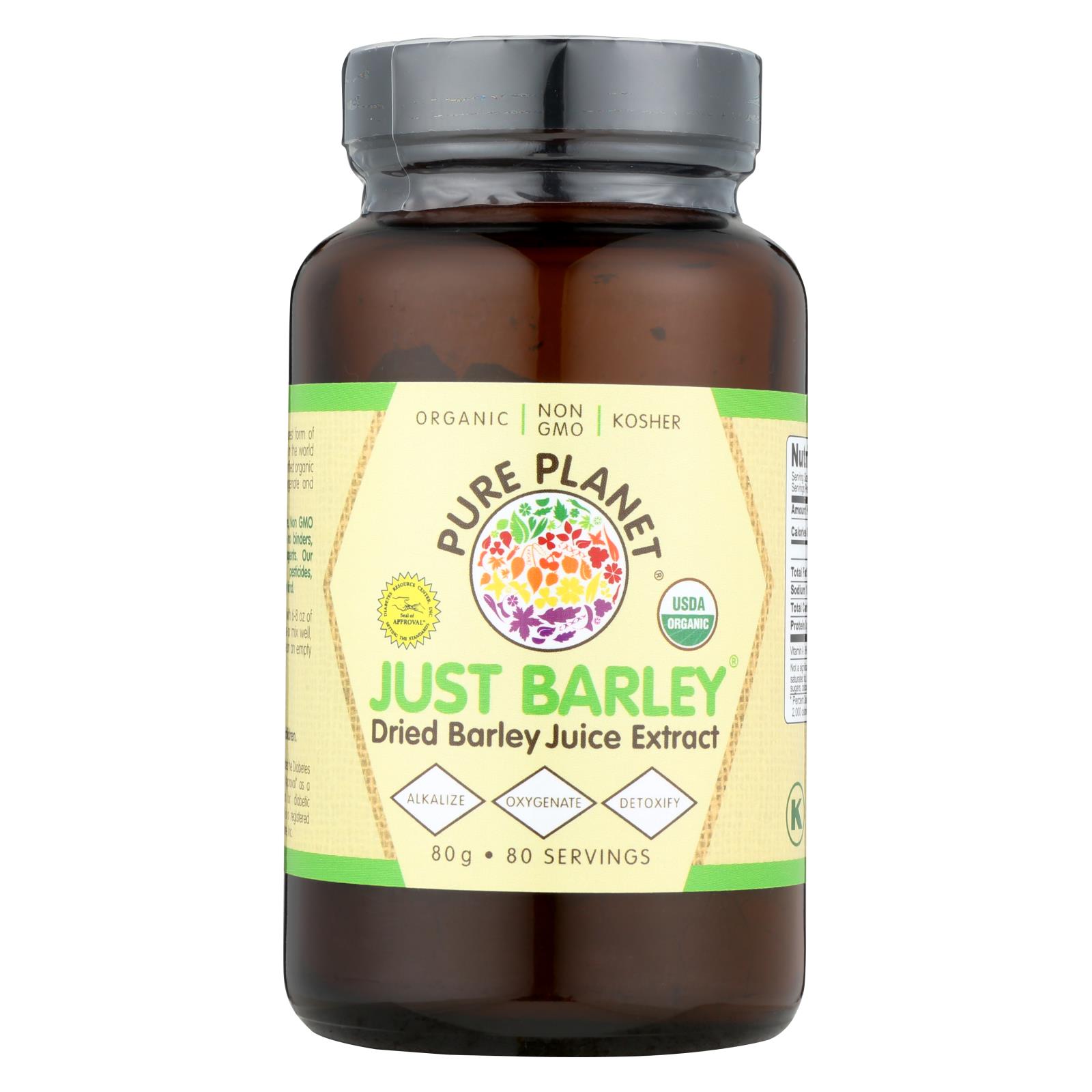 Pure Planet Just Barley Nature’s Organic Nutrition Support, 2.8 Oz ...